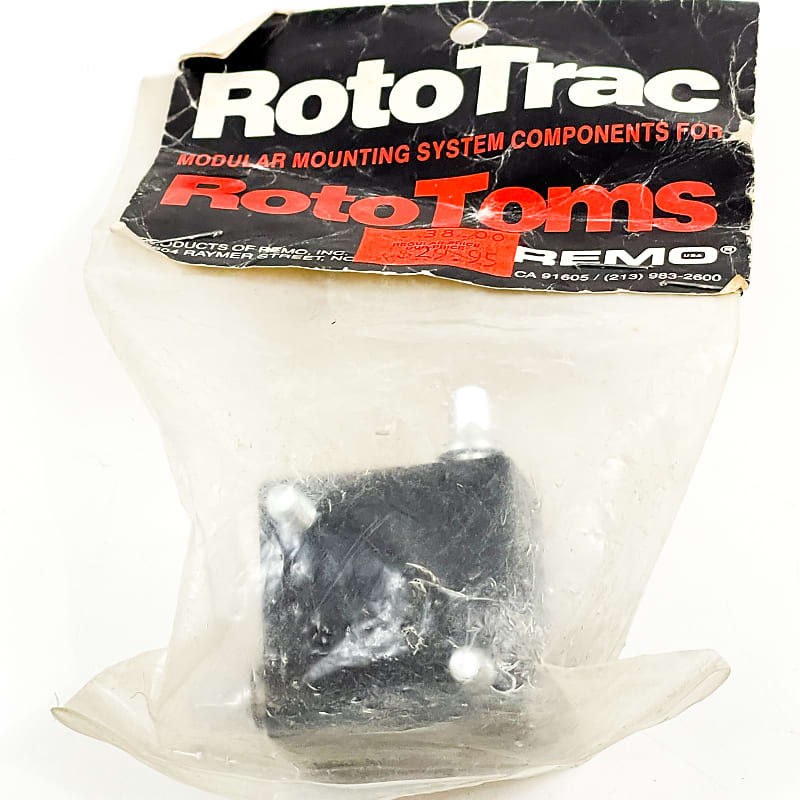 Remo AD100 Rototom L Rod Mounting Bracket 1980s - Black | Reverb