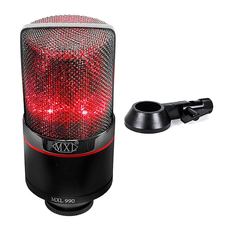 MXL 990 Blaze Limited Edition Condenser Microphone with Red | Reverb