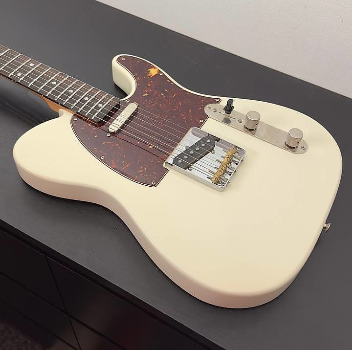 Loaded Telecaster Style Body - White Satin Nitro | Reverb