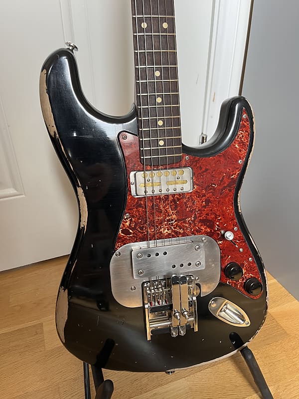 Waterslide Coodercaster 2017, Black, Heavy Relic | Reverb