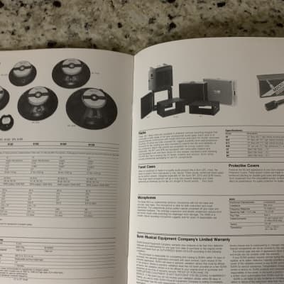 Sunn Catalog & Price List 1982 Colosseum Beta & More | Reverb