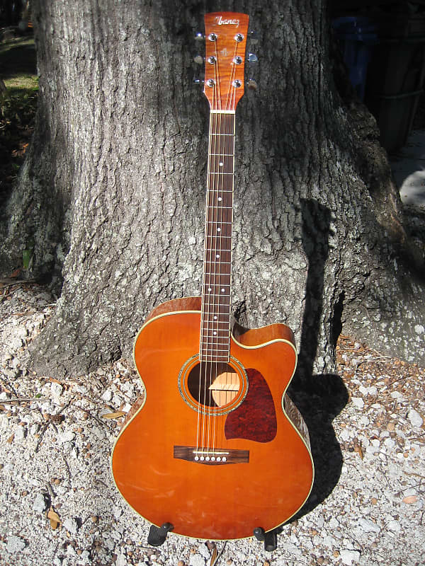 Ibanez AJ 200 Acoustic~Artwood~AW~Antique Violin High | Reverb