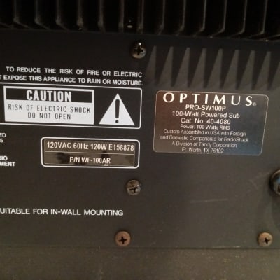 Optimus PRO-SW100P Powered Sub Subwoofer | Reverb
