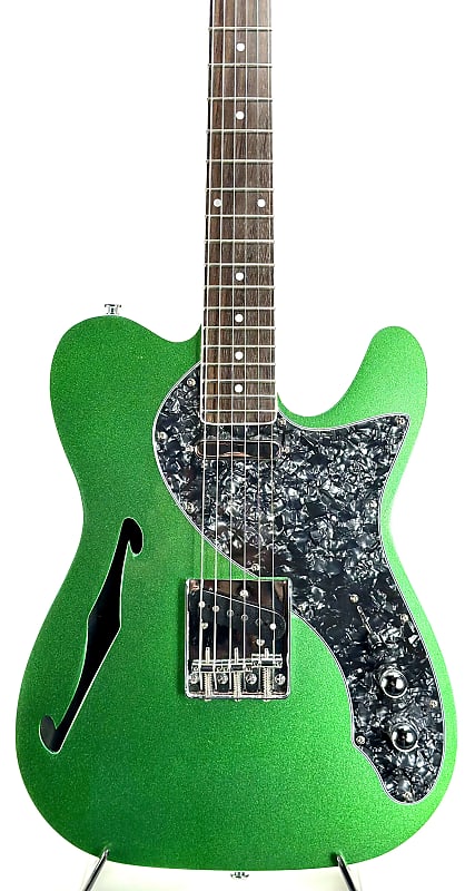 Firefly FFTH Green Metallic Semi Hollow Telecaster Thinline | Reverb