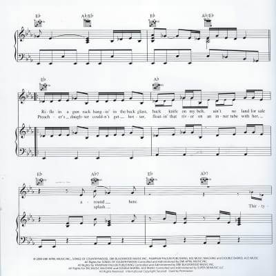 Justin Moore Backwoods Sheet Music | Reverb