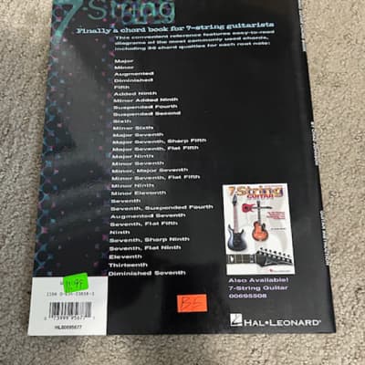 7-String Guitar Chord Book Sheet Music Reference Hal | Reverb Canada