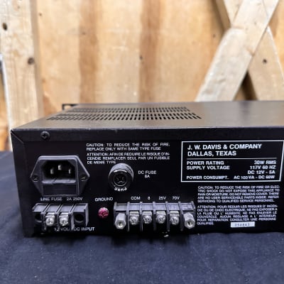 JW Davis DA-30A Public Address Power Amplifier | Reverb