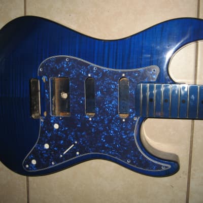 Jackson Performer PS7 Guitar Body Japan w/New Blue Neck~Blue | Reverb