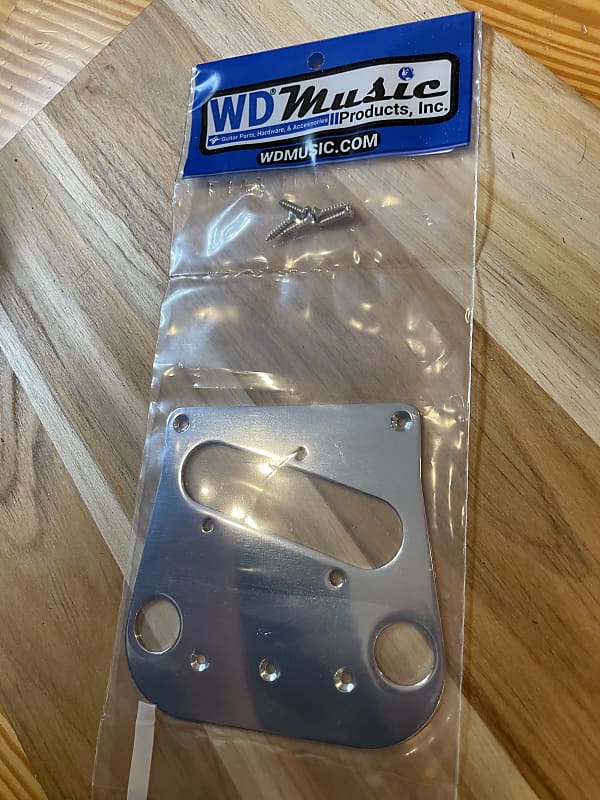Wd music Tele tuneomatic bigsby adapter plate 2020s - Chrome | Reverb