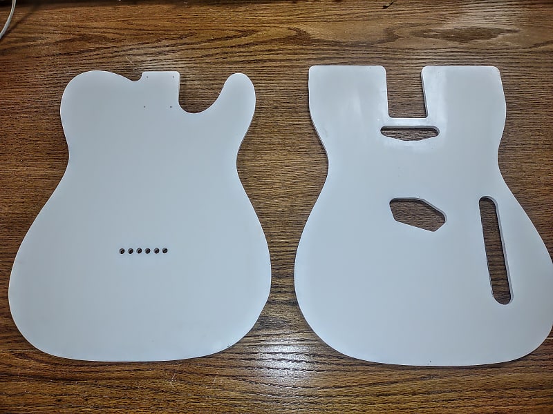 Telecaster Corian body templates Telecaster 2023 | Reverb