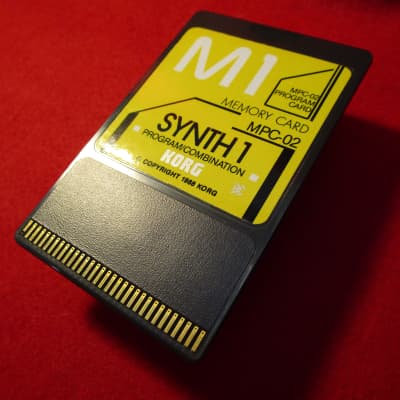KORG M1 PCM Program Cards MSC-02 / MPC-02 "Synth 1" Tested | Reverb