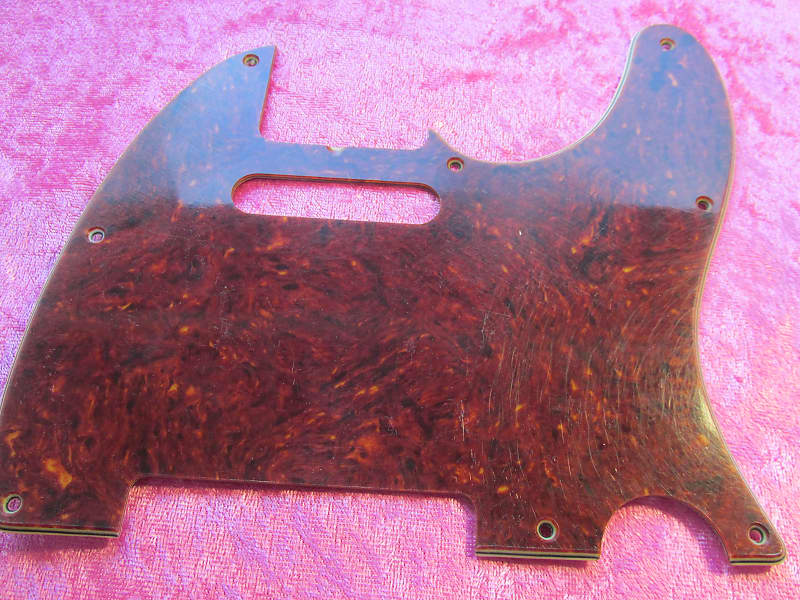 Montreux Fender telecaster tortoise pickguard-real celluloid! | Reverb