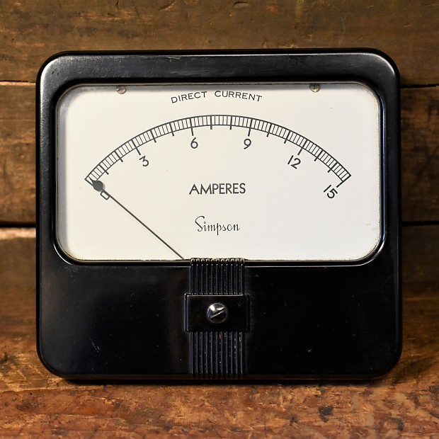 Simpson VU Meter Black Bakelite 60's vintage Used Free | Reverb