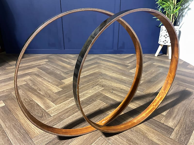 TAMA Starclassic Bubinga Bass Drum 22” Wooden Hoops Rims | Reverb UK