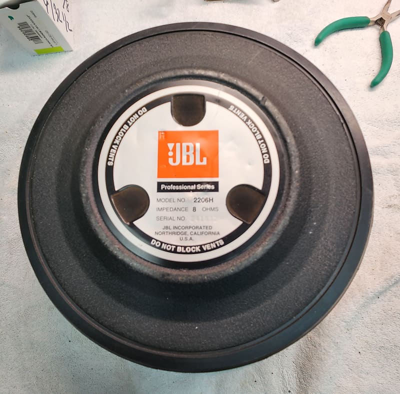 JBL 2206H 12" High-Power LF Driver, Excellent Working | Reverb