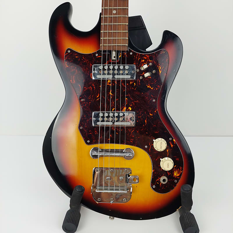 1960s Teisco Model 4010D Electric Guitar- Sunburst MIJ | Reverb