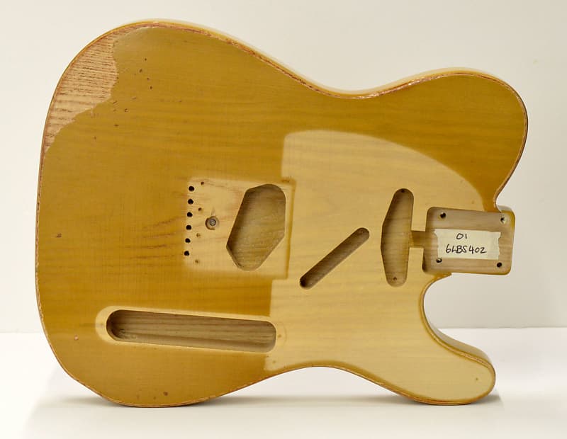 Swamp ash Telecaster body in aged blonde nitro | Reverb UK