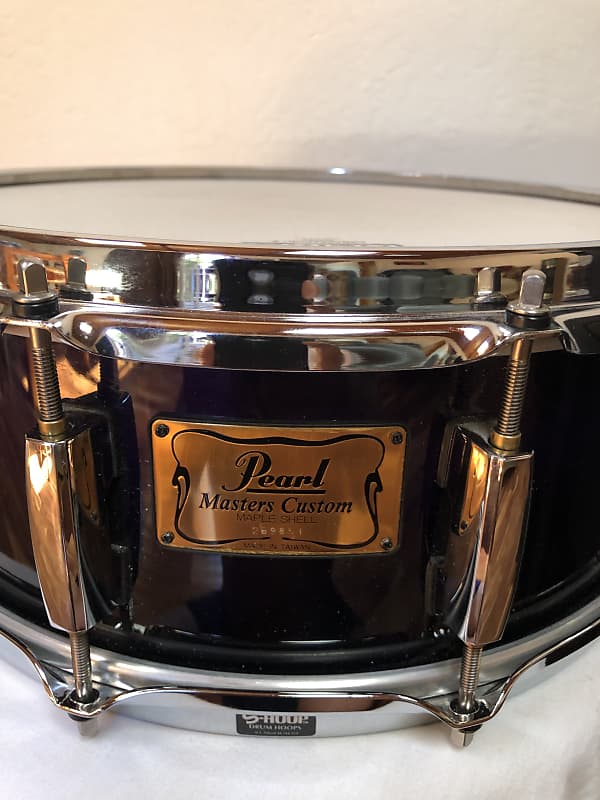 Pearl Master custom Maple shell 5 1/2 1990s Dark purple | Reverb
