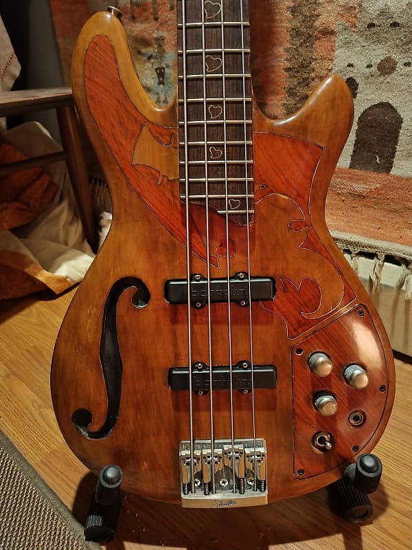 CUSTOM LUTHIER MADE SCROLL HEAD BASS | Reverb
