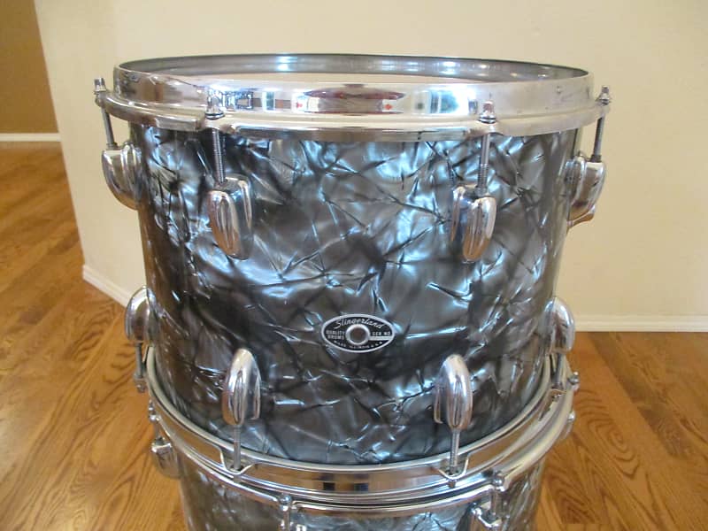 Slingerland Rare Vintage 10 X 14 Rack Tom, Black Diamond | Reverb