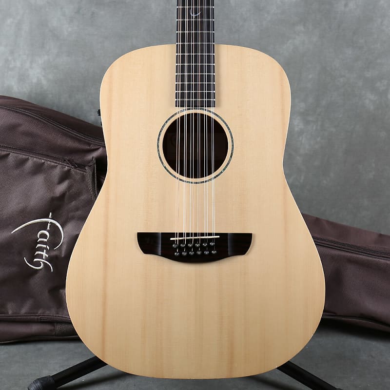 Faith FKSE12 Naked Saturn 12 String - Gig Bag - 2nd Hand | Reverb