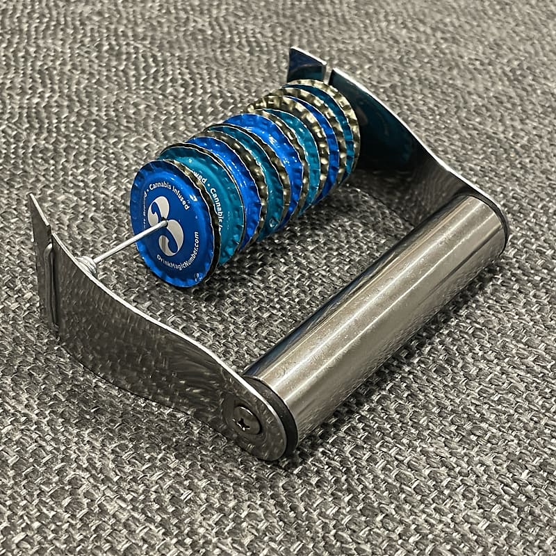 Upcycled Percussion - Compact Rattle / Shaker - Blue Bottle | Reverb