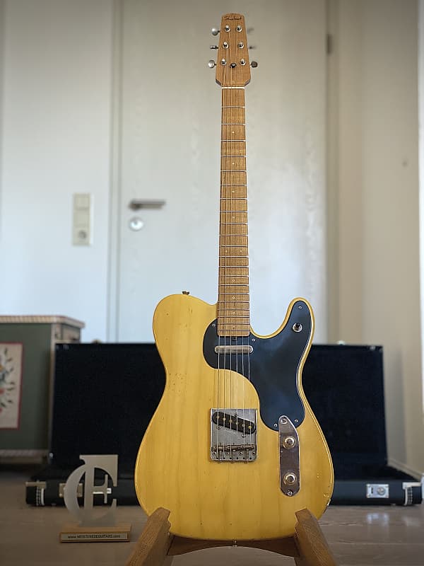 Shabat Lion Relic Butterscotch Snakehead Telecaster Roasted | Reverb