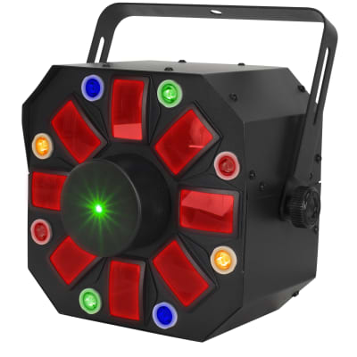 2 Eliminator Furious Three RG DMX Moonflower/Wash/Laser | Reverb