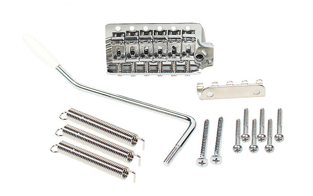 Genuine Fender Strat Tremolo Bridge Standard, Chrome | Reverb