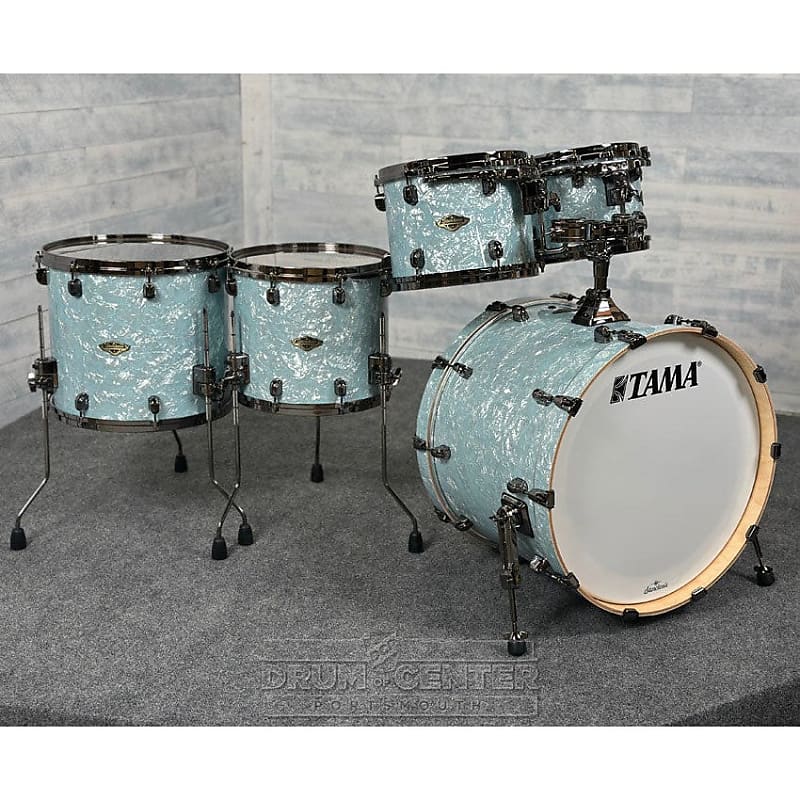 Tama Starclassic Walnut/Birch 5pc Drum Set w/22BD Ice Blue | Reverb