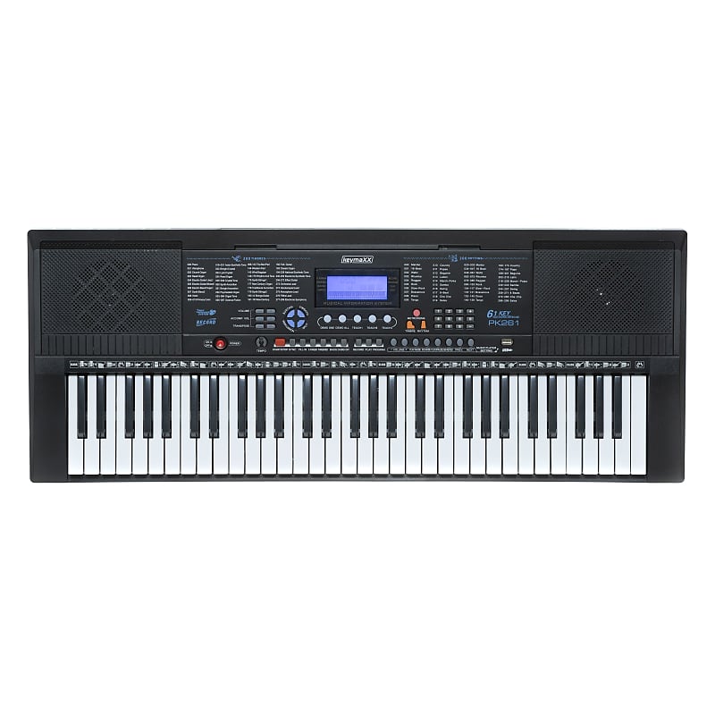 keymaXX PK-261 61-Note Portable Keyboard (Black) - Keyboard | Reverb