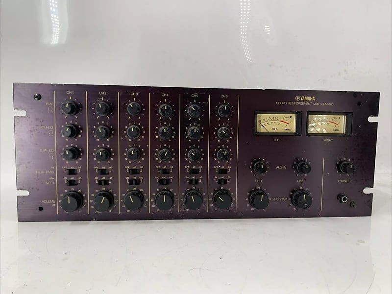 Yamaha PM-180 Rackmount Analog 6 Channel Mixer - Illumination | Reverb