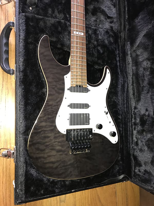 ESP LTD ST-1 Transparent Black Made In Japan EMG Pickups | Reverb