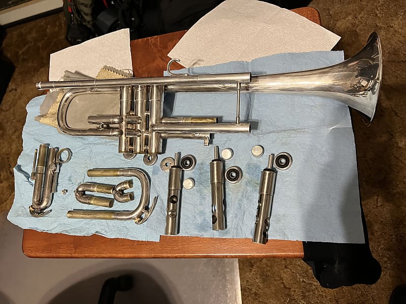 1969 Conn 60B Constellation silver trumpet | Reverb