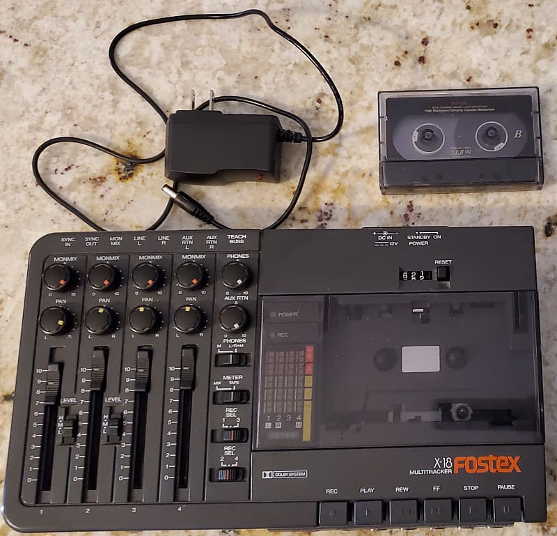Fostex X-18 Multitracker 4 Track Cassette Recorder | Reverb