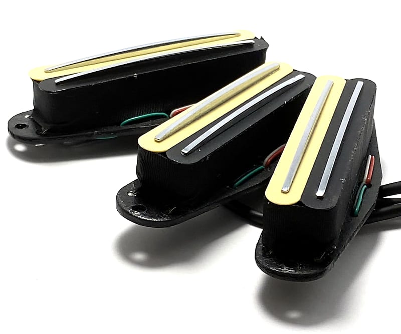 Dragonfire Duo Rails SSS Set, 3qty Strat Sized Humbucker | Reverb