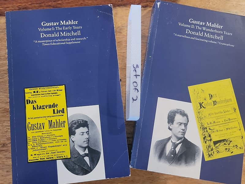 GUSTAV MAHLER BOOKS TWO VOLUMES by Donald Mitchell 1995 | Reverb
