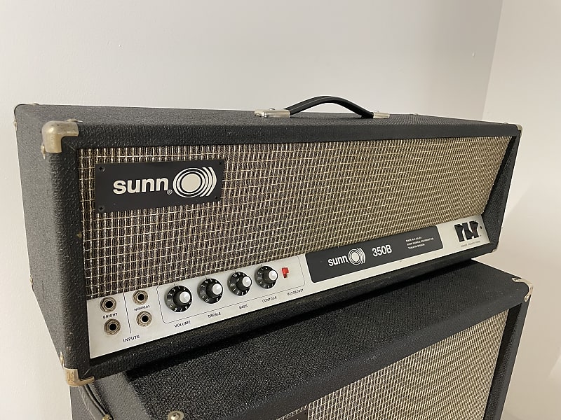 Vintage 1972 Sunn O))) 350B Bass Head Amplifier 2000S svt | Reverb