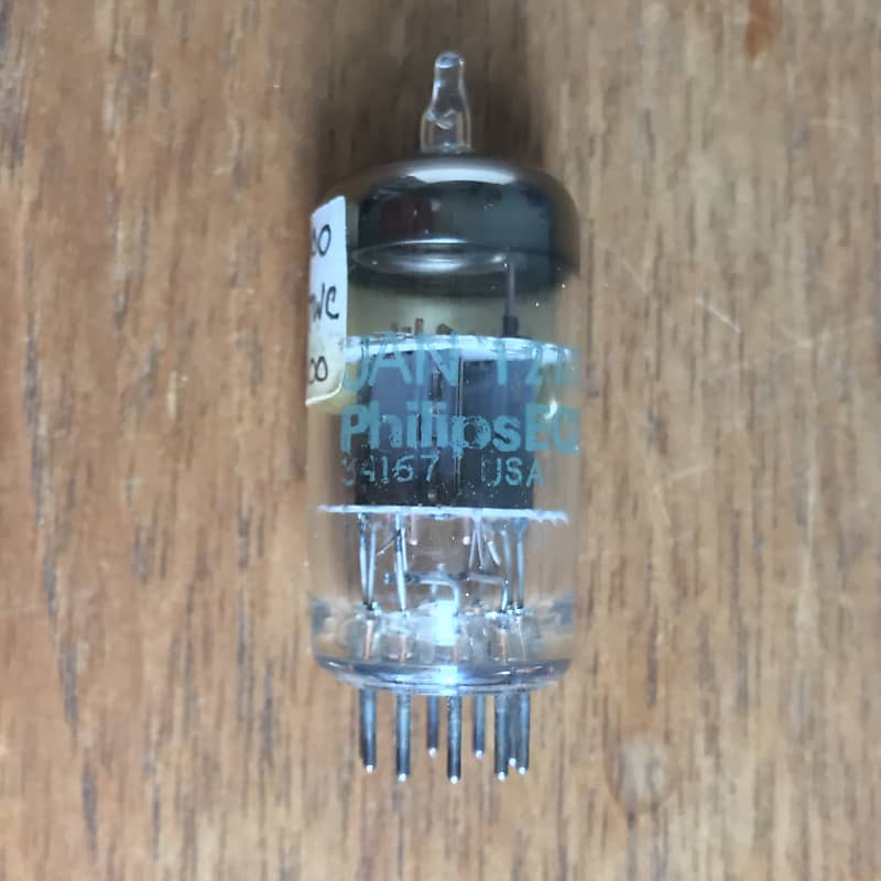 Vintage Philips ECG jan 12ax7wa ECC83 preamp valve / tube USA | Reverb