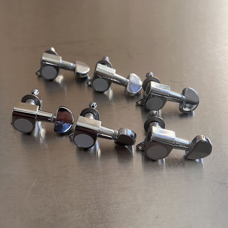 Unbranded 6 In-Line Tuner Keys Chrome | Reverb