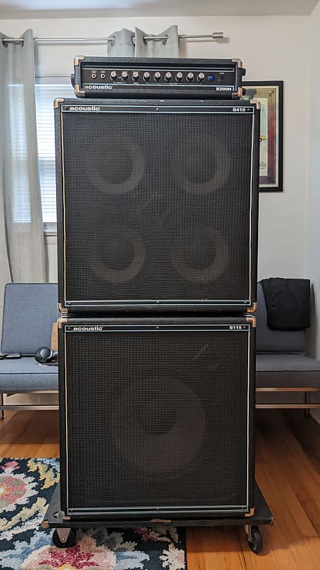 Acoustic B200 head, B410 cab, B115 cab | Reverb