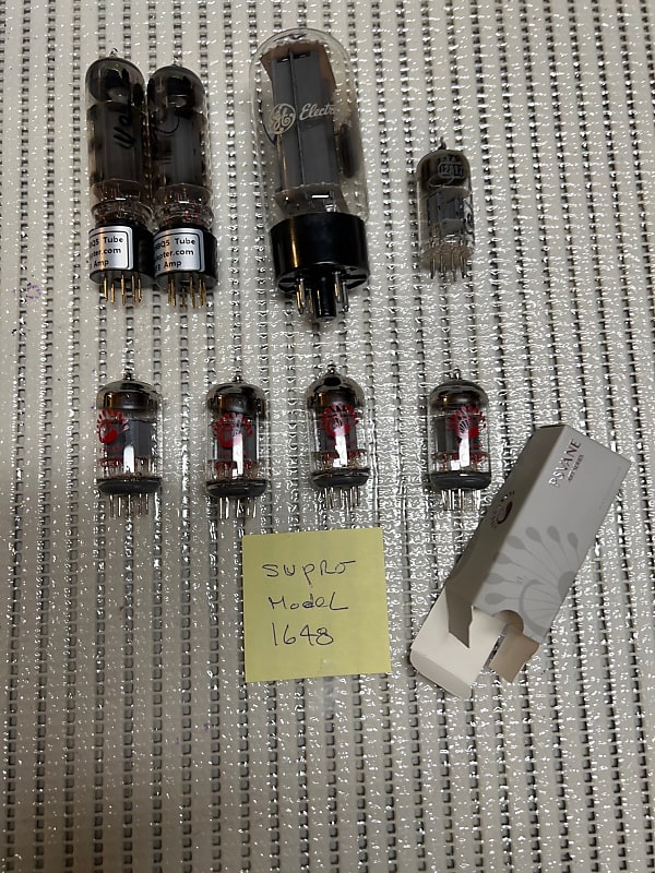 Supro amp model 1648 RT ; Ultimate tubes package ( 8 ) | Reverb