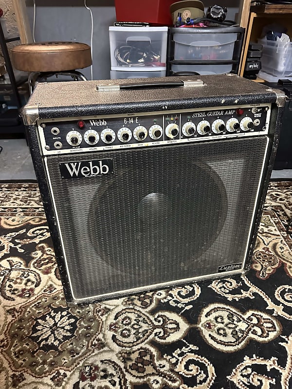 Webb 6-14 E Steel Guitar Amp 1990's - Black | Reverb