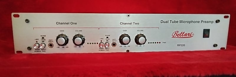 Bellari RP-220 Dual Tube Microphone Preamp | Reverb