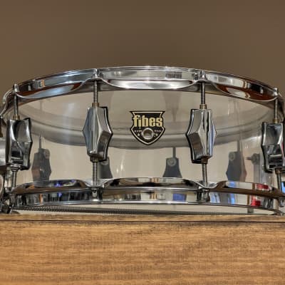 90's Fibes Crystalite SFT 5.5x14 Clear Acrylic Snare Drum | Reverb