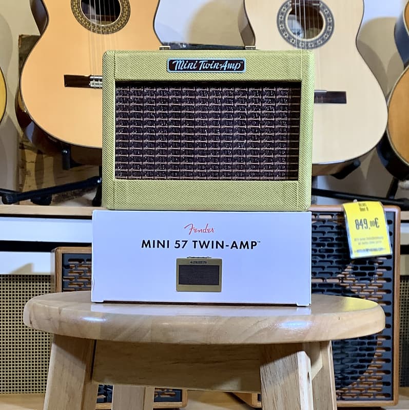 Fender Mini 57 Twin Amp Tweed Yellow | Reverb