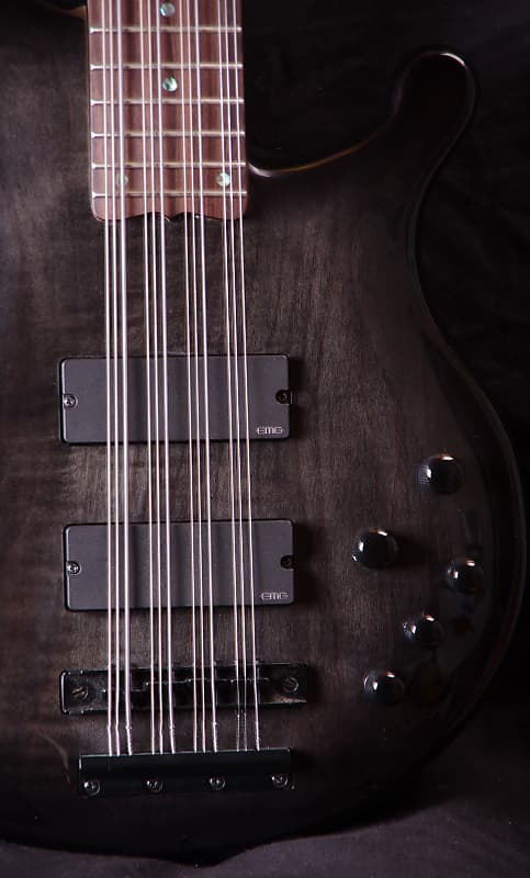 Dean Rhapsody 12 string Bass - transparent black - EMG | Reverb