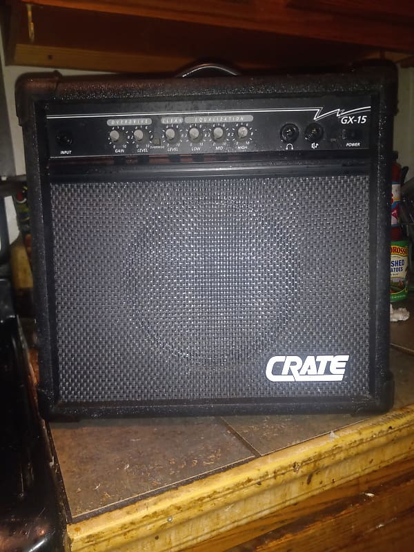 Crate GX-15 2019 - Black With Ibanez 10' Instrument Cable | Reverb