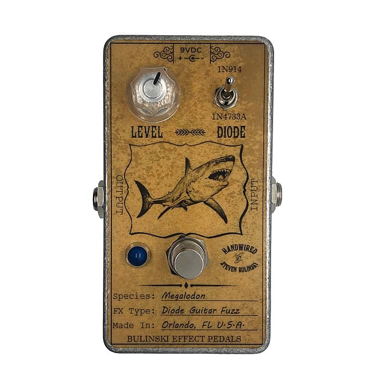 Megalodon Diode Guitar Fuzz by Bulinski Effect Pedals | Reverb