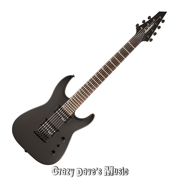 Jackson JS22-7 Dinky DKA Satin Black 7 String Satin Black | Reverb